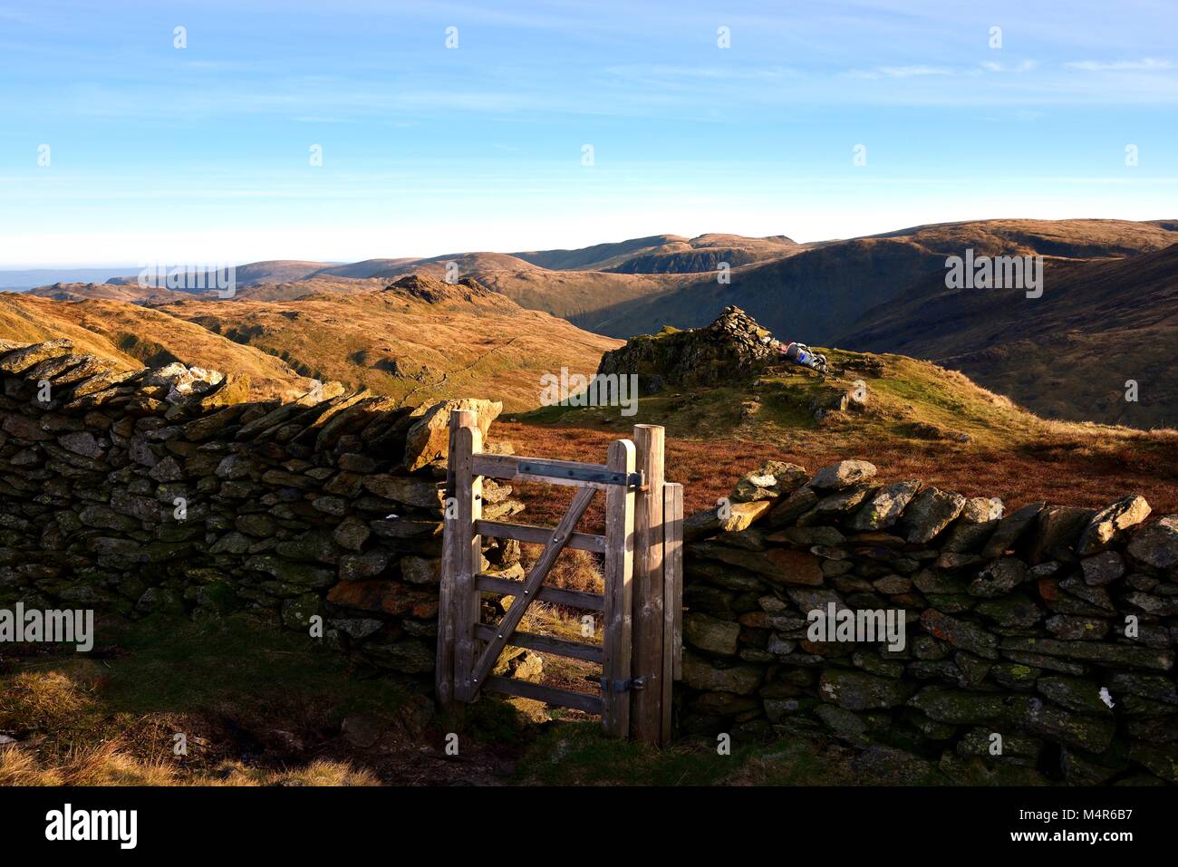 Autumn sunlight on the northern fell summits Stock Photo - Alamy