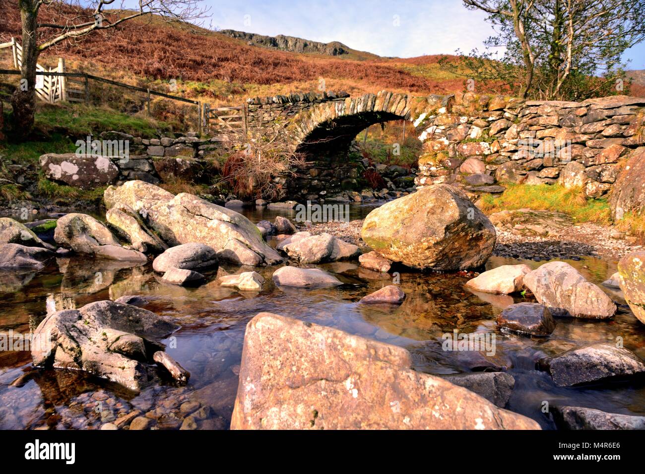 High Sweden Bridge and Scandale Beck Stock Photo - Alamy