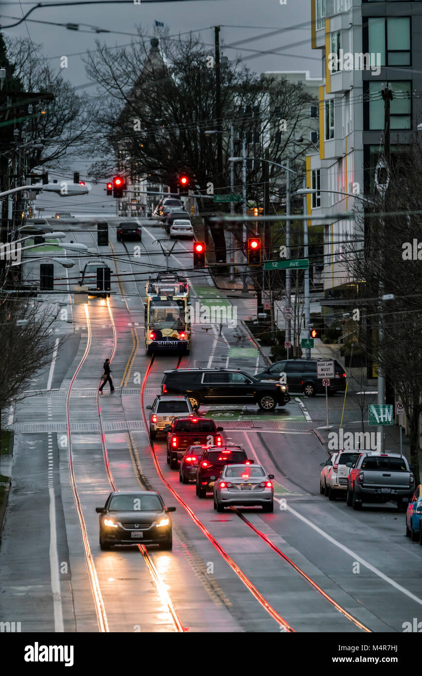 United States, Washington, Seattle, Capital Hill to Pioneer Square ...