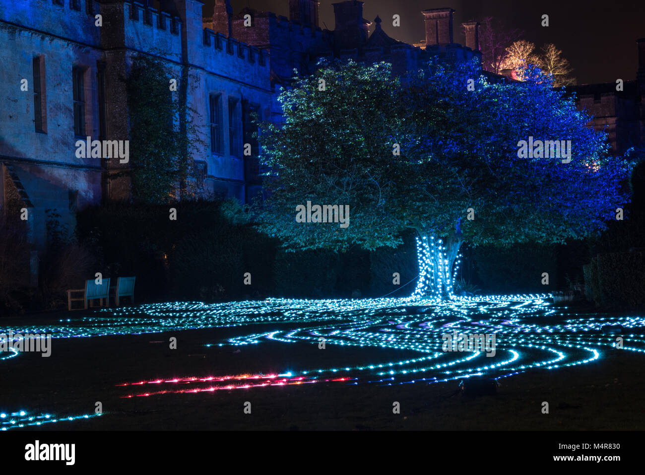 Sudeley Castle Spectacle of Light Stock Photo - Alamy
