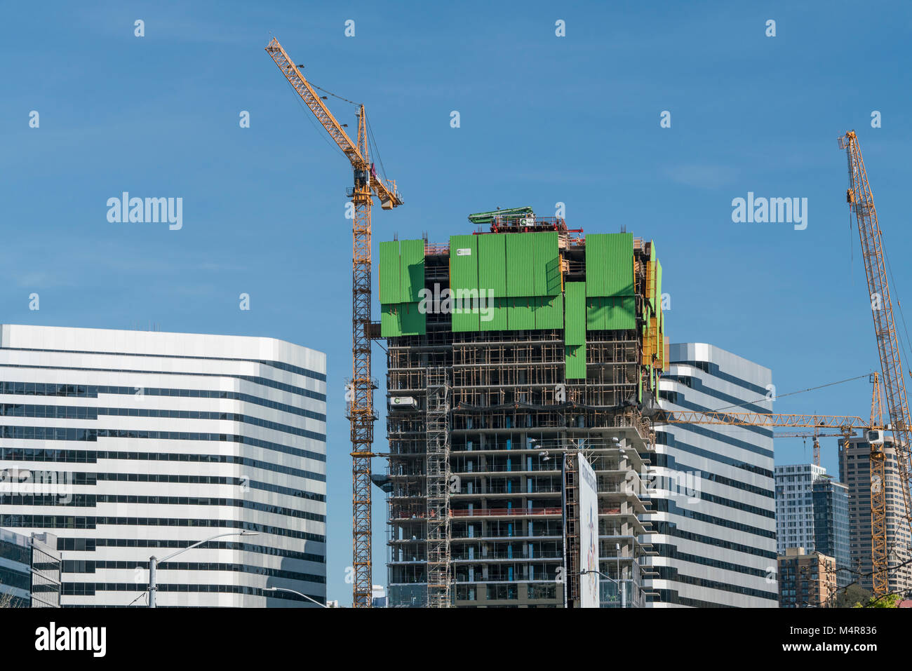 United States, Washington, Seattle, Building under construction Stock ...