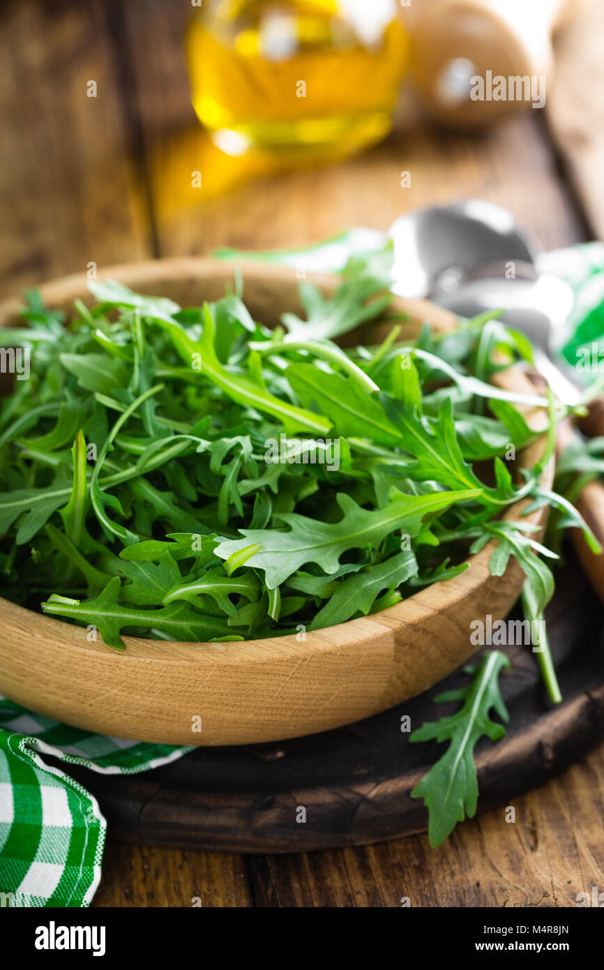 Arugula leaves, rucola Stock Photo - Alamy