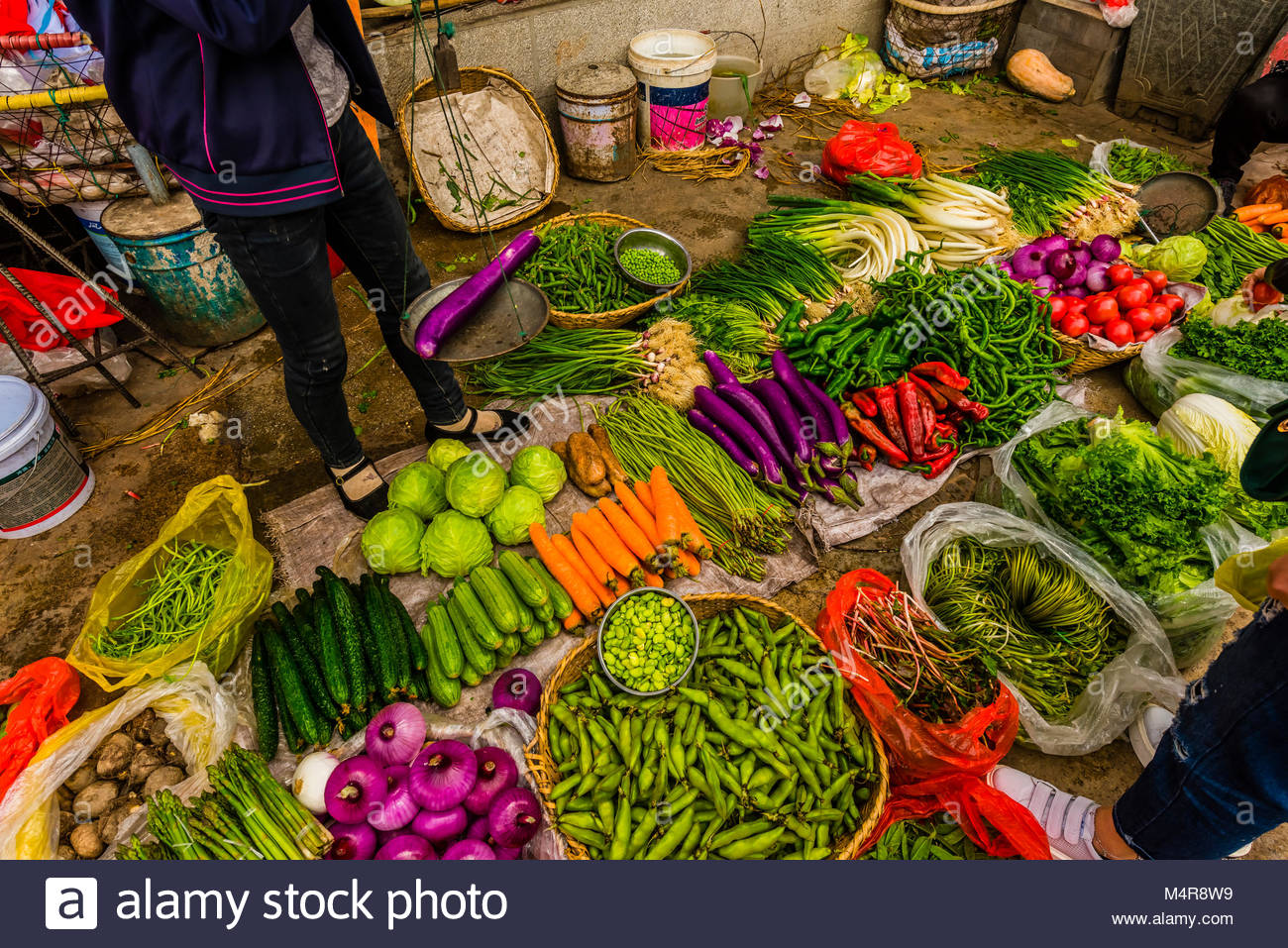 Vegetable Market China Stock Photos & Vegetable Market China Stock ...