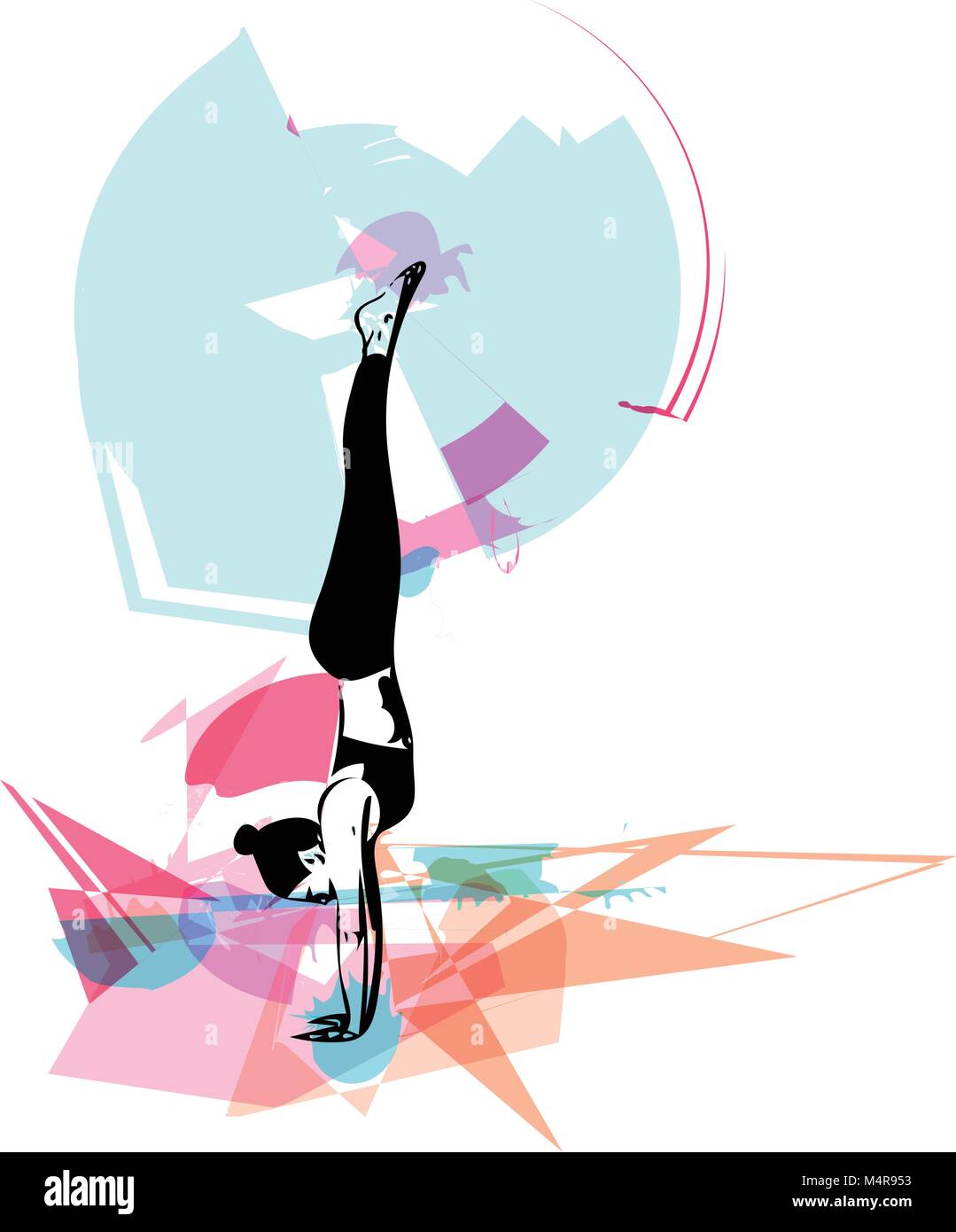 Beautiful fit female body drawing hi-res stock photography and images ...