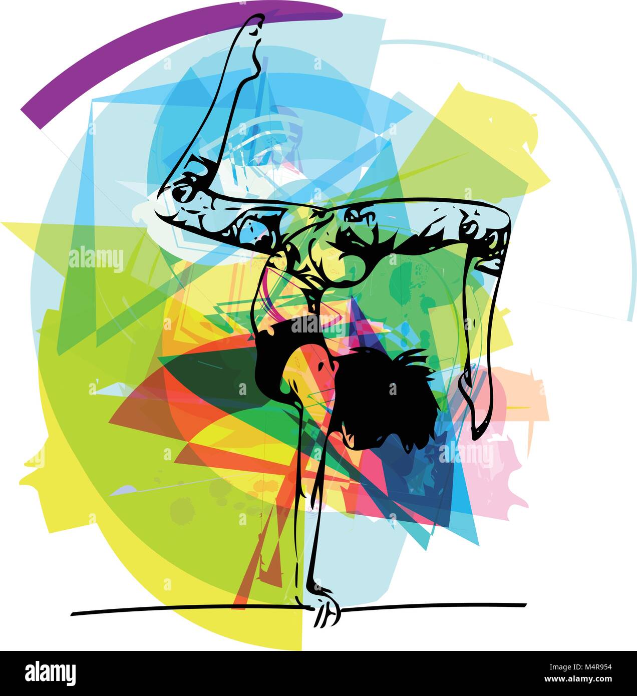 Stretch body abstract hi-res stock photography and images - Alamy