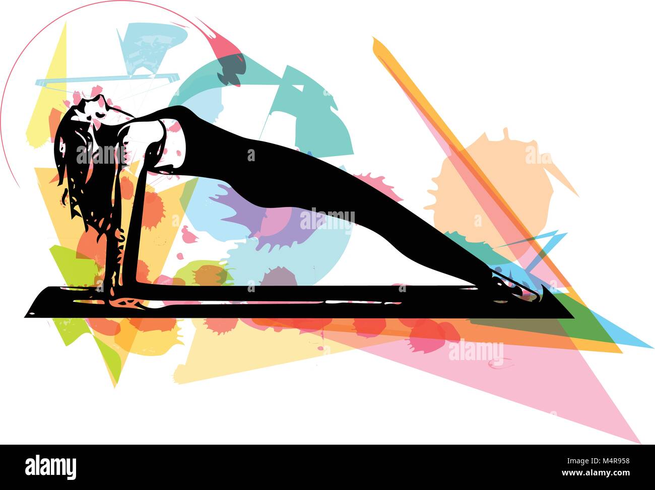 Beautiful fit female body drawing hi-res stock photography and images ...