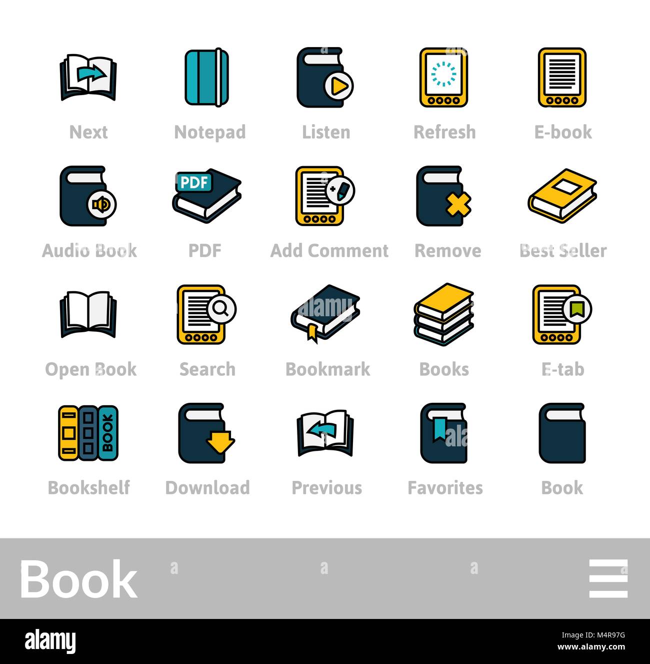 Outline icons thin flat design, modern line stroke style Stock Vector ...