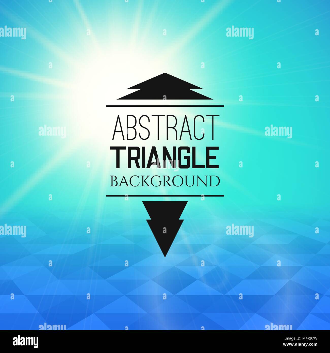 Cyan triangle design hi-res stock photography and images - Alamy
