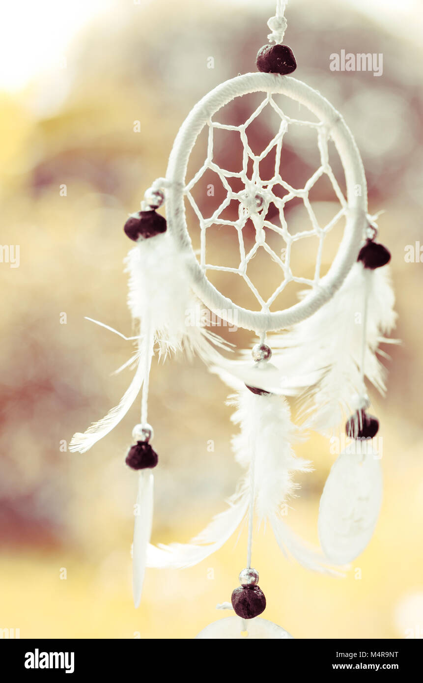 Dream catcher and abstract bokeh background Stock Photo - Alamy