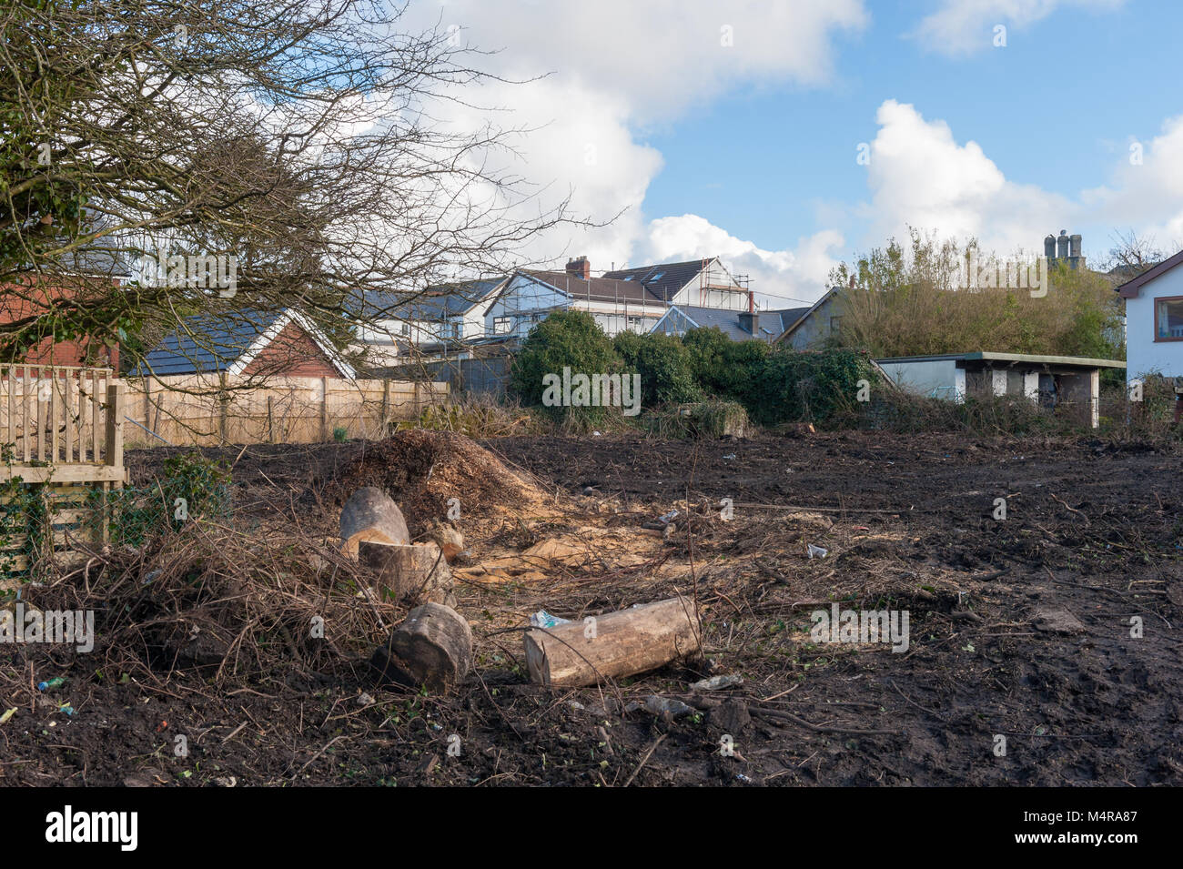 House construction land clearance hi-res stock photography and images ...