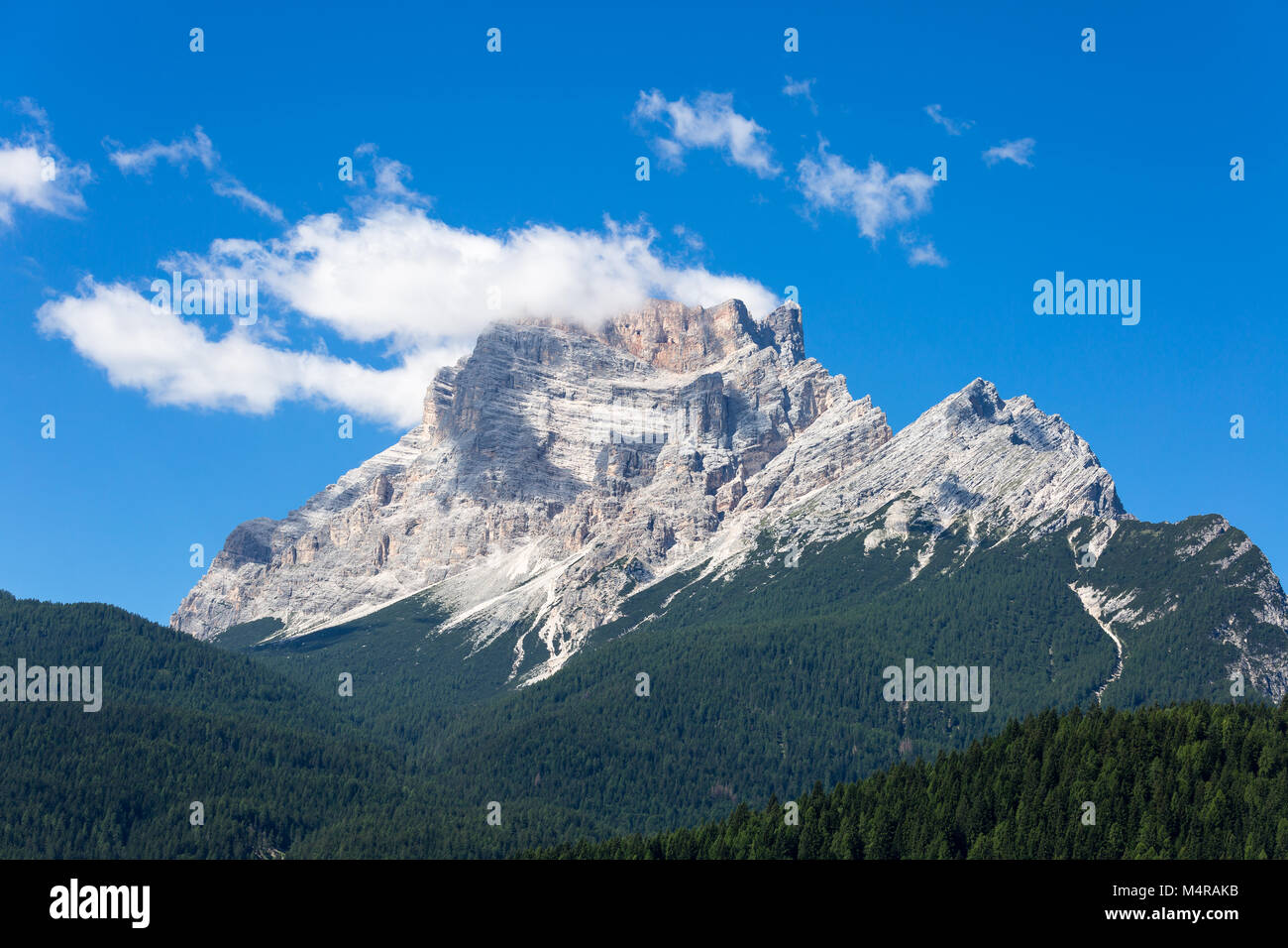 Mountain Ridge in Italian Dolomites Alps in Summer Time Stock Photo - Alamy