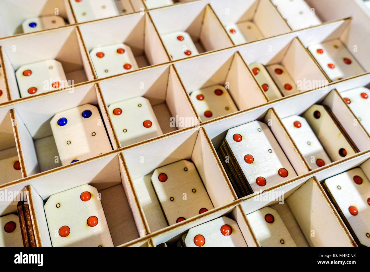 Braille, wooden alphabet aids for the blind Stock Photo - Alamy