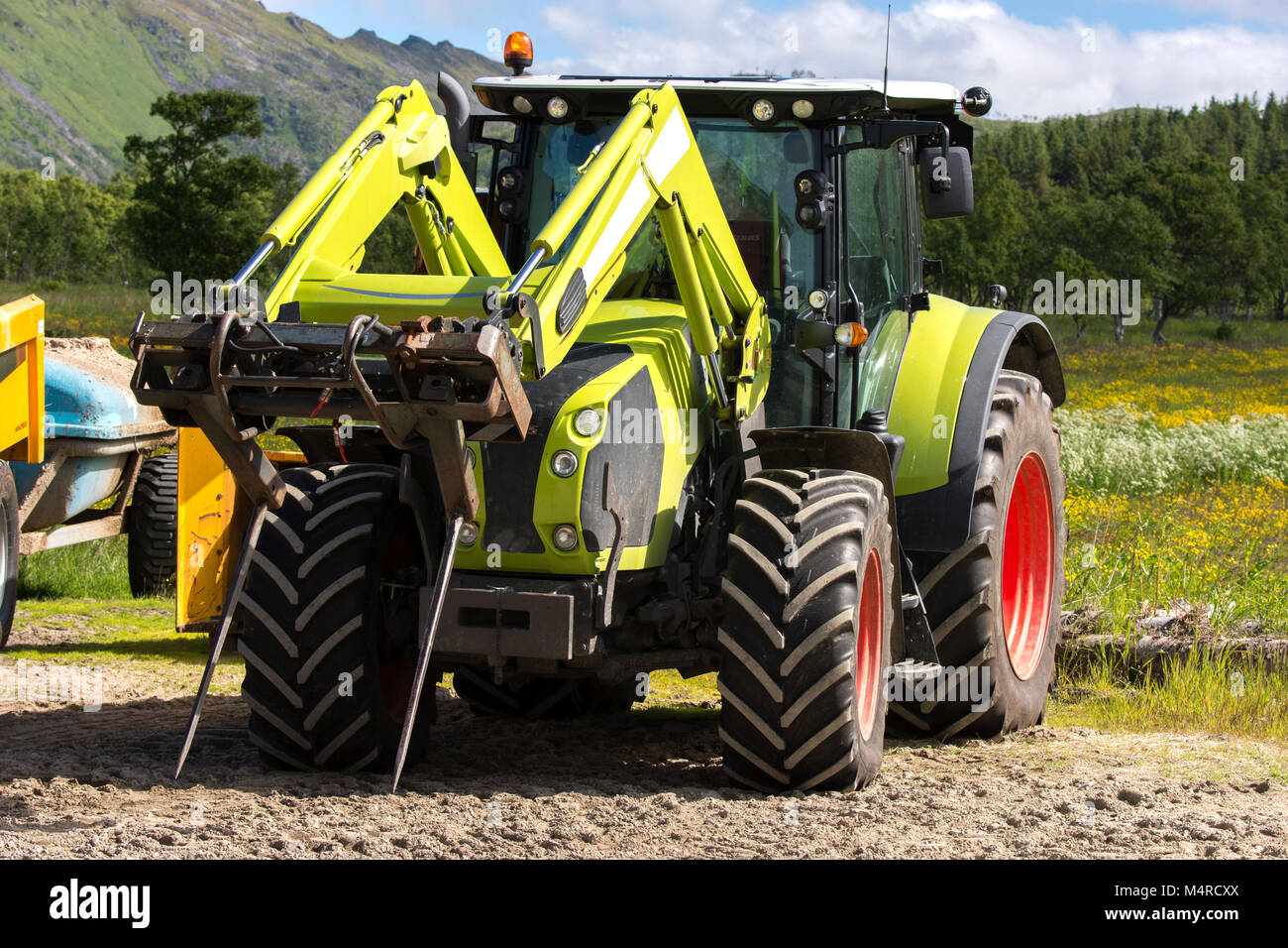 big tractor in andenes to the Lofoten in Norway Stock Photo - Alamy