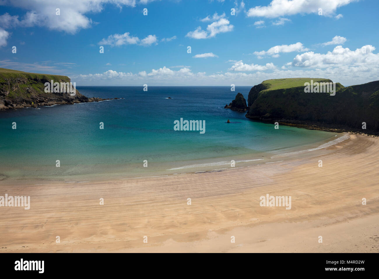 The beach of Trabane, or Silver Strand, in Malin Beg, County Donegal ...