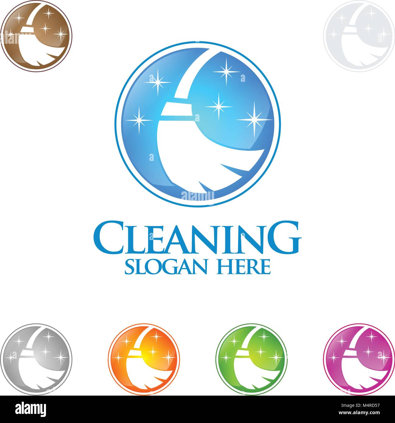 Cleaning Service vector Logo design, Eco Friendly Concept for Interior ...
