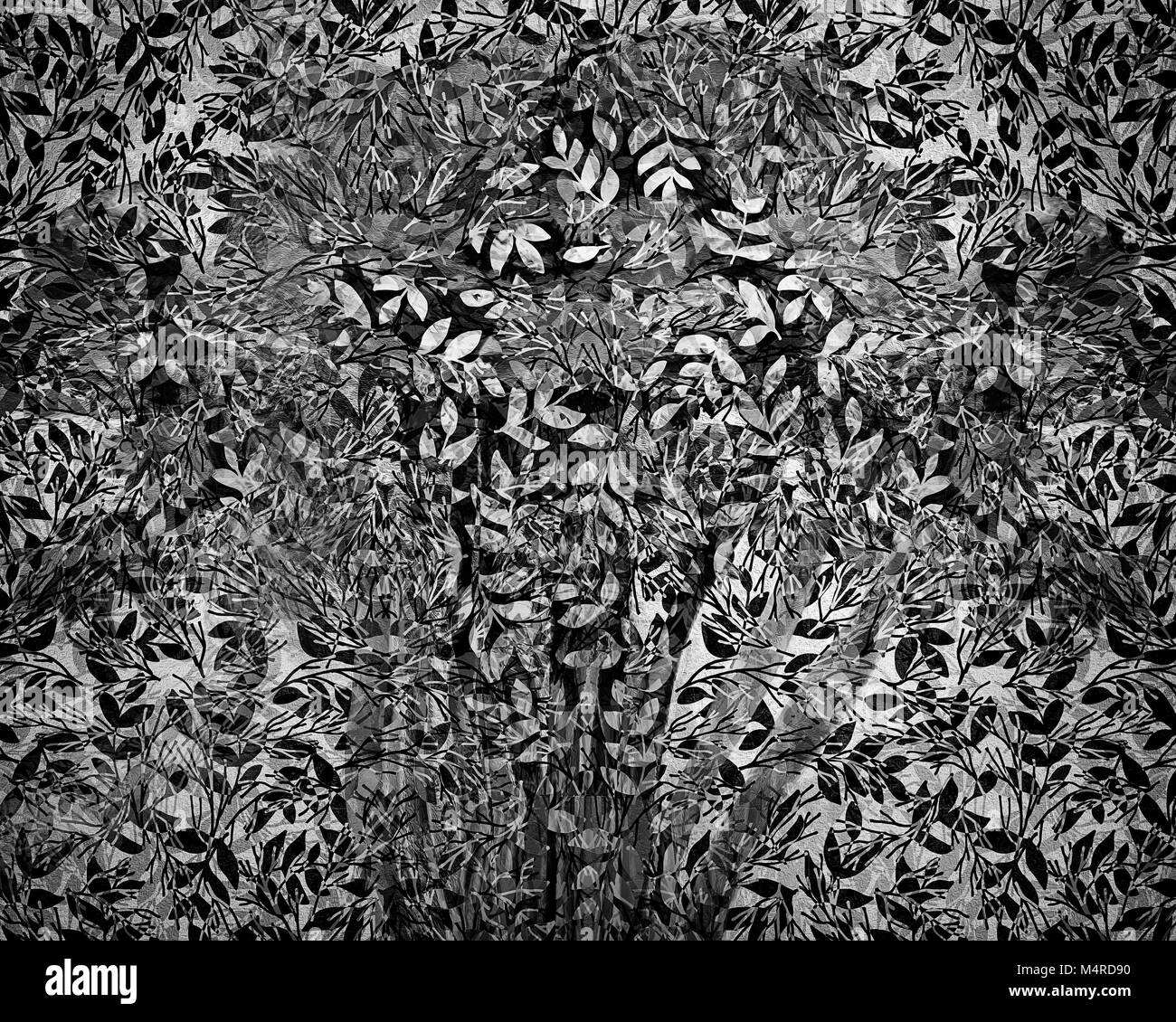 Modern abstract wall art Black and White Stock Photos & Images - Alamy