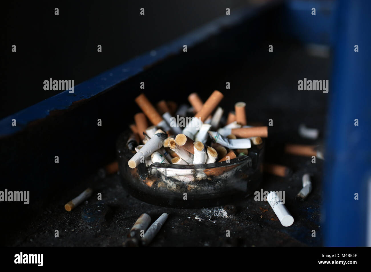 A load of used cigarettes pictured in Southsea, Portsmouth, UK Stock ...