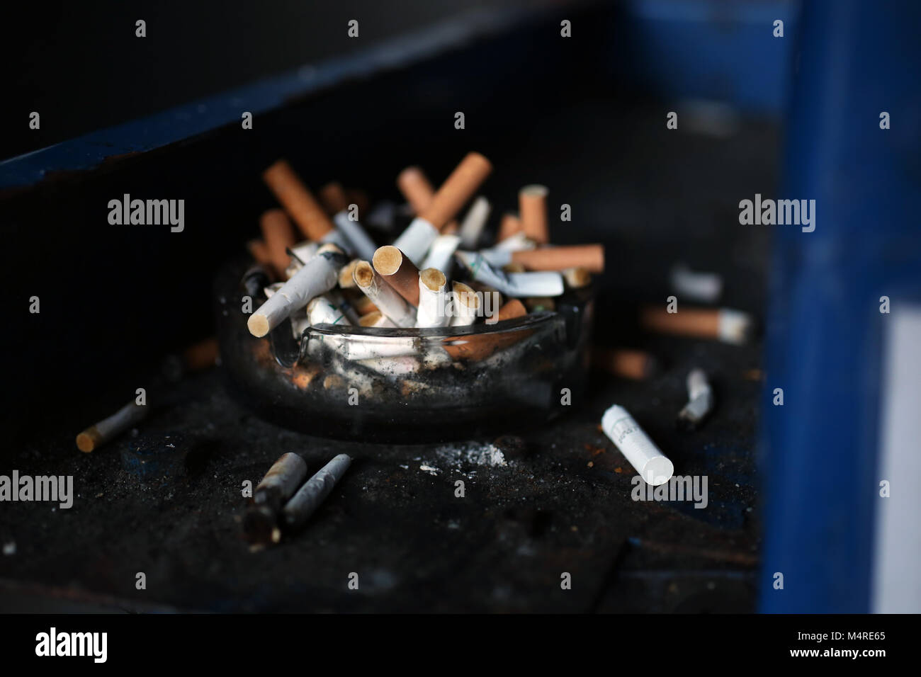 A load of used cigarettes pictured in Southsea, Portsmouth, UK Stock ...