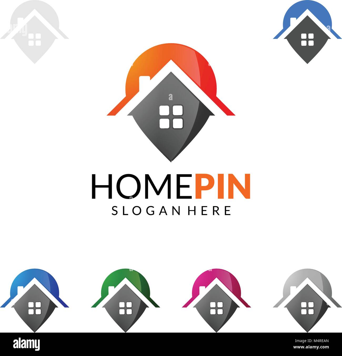 Real Estate Vector Logo Design Simple Realty With Tool And Compass