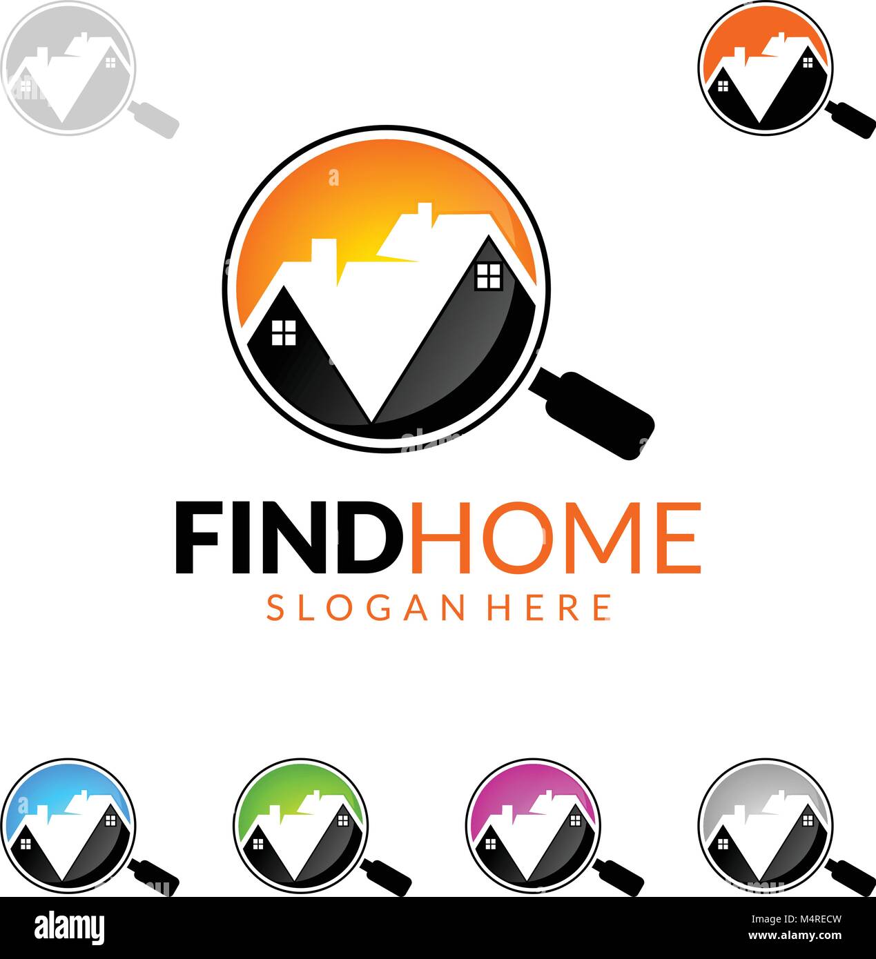 Real Estate Vector Logo Design Simple Realty With Tool And Compass