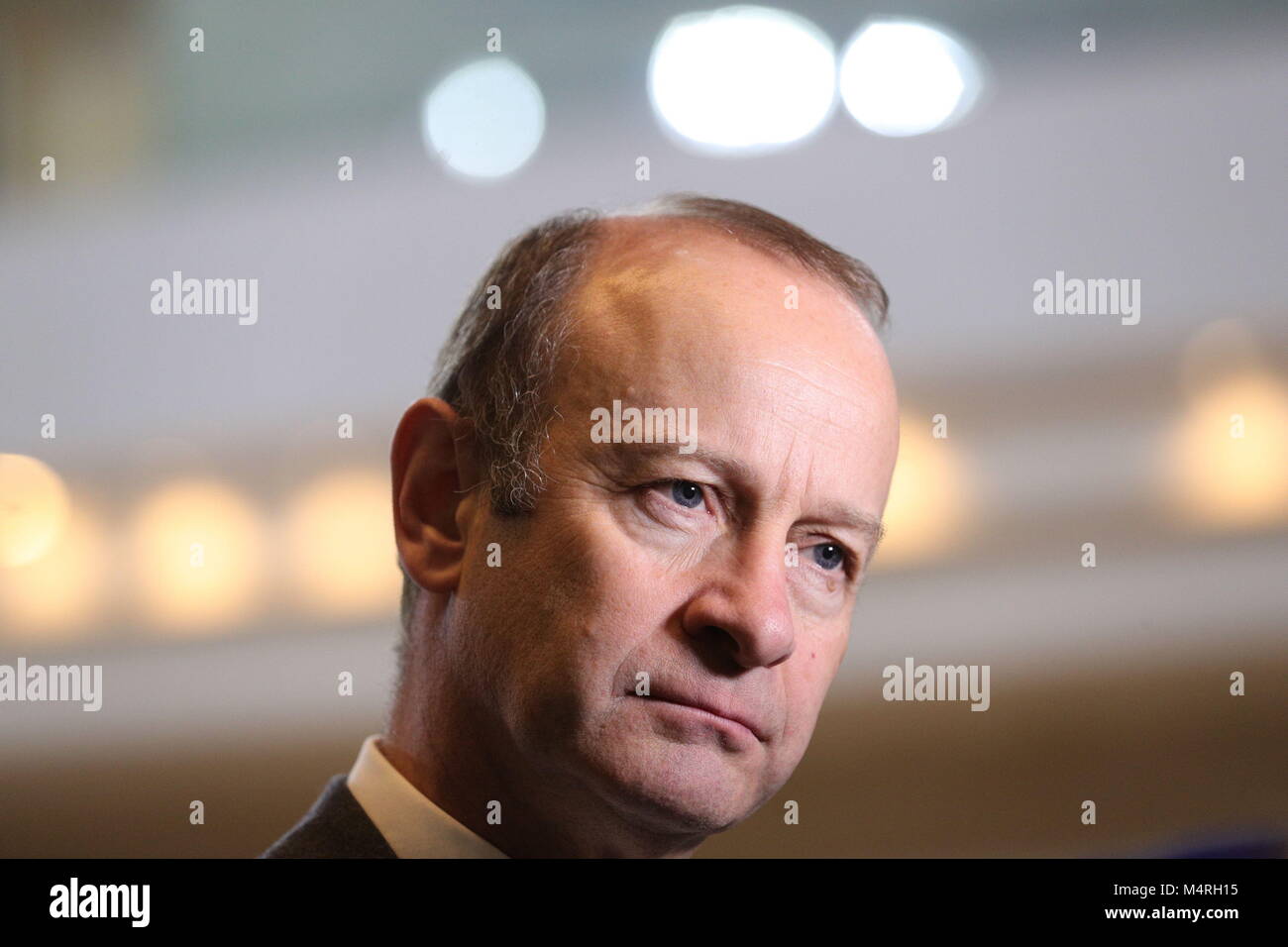 UKIP leader Henry Bolton speaking to the media after he lost his ...