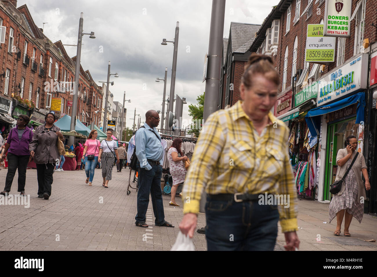 London, United Kingdom. Walthamstow market Stock Photo - Alamy