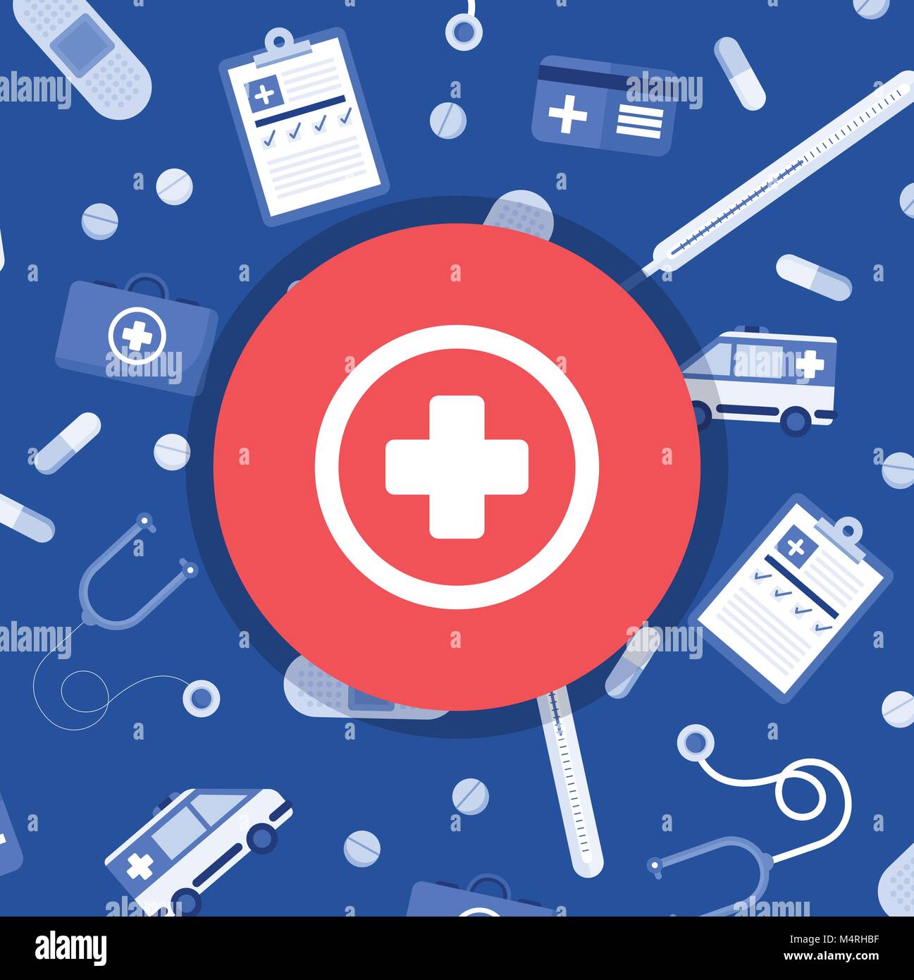 Medical Abstract geometric background. Template brochure design Stock ...