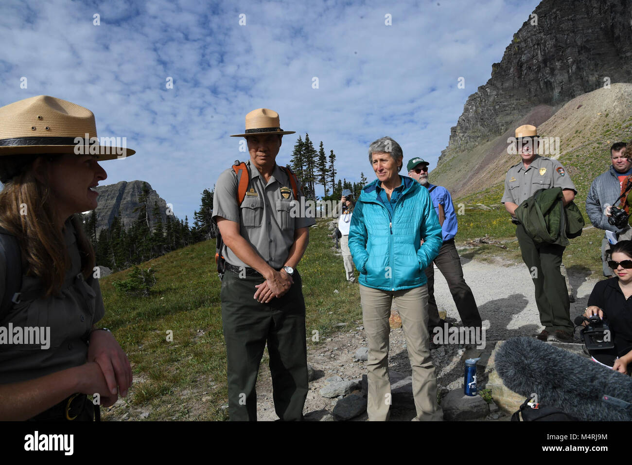 Secretary Jewell visits Glacier National Park. Meets Rangers and gets ...