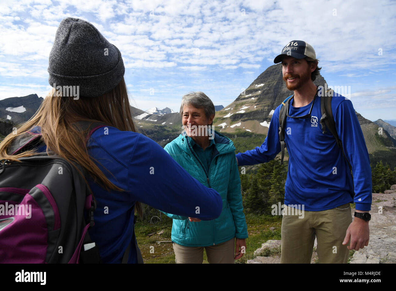 Secretary Jewell visits Glacier National Park. Meets Rangers and gets ...