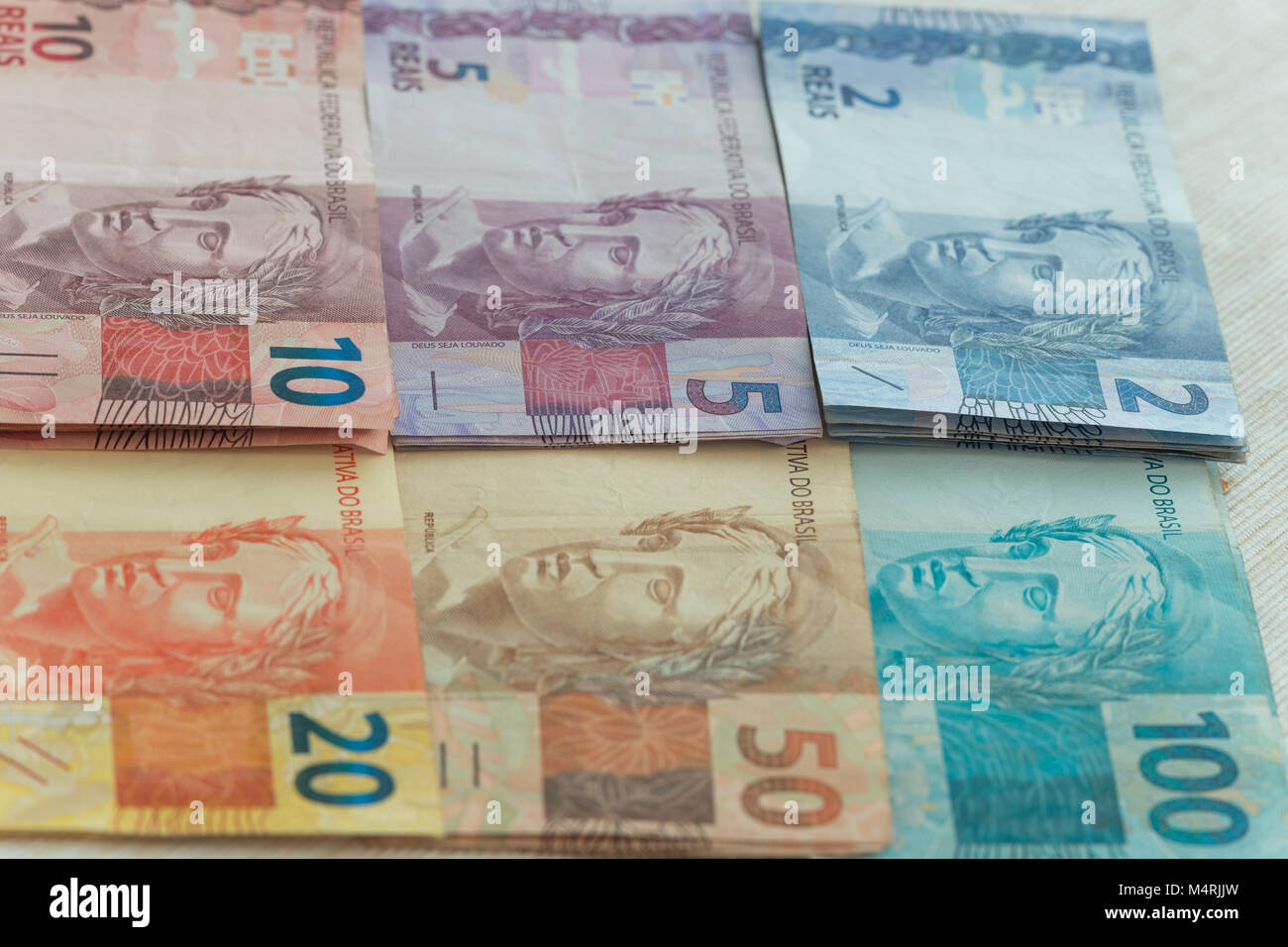 Brazilian money / reais Stock Photo - Alamy