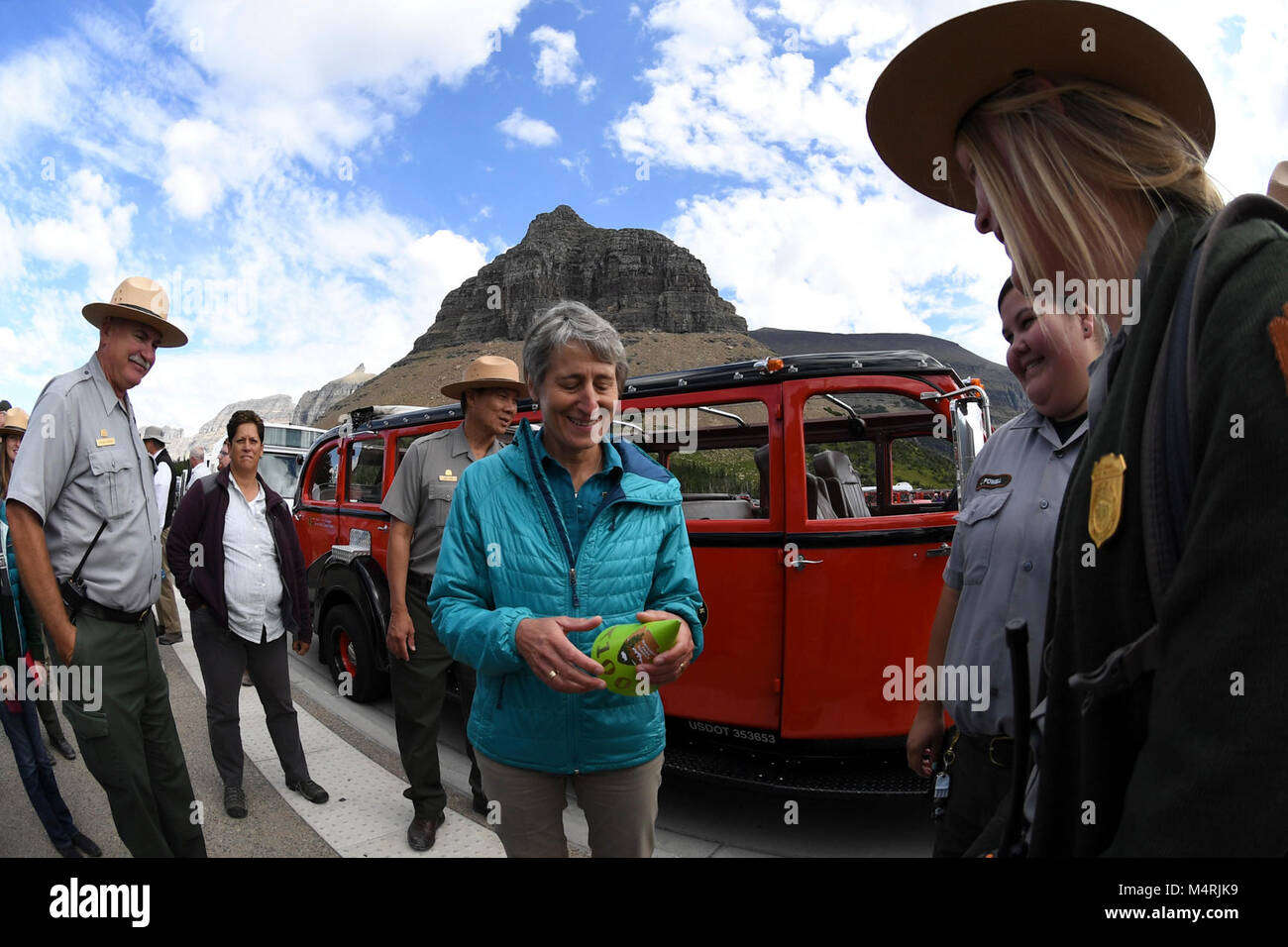 Secretary Jewell visits Glacier National Park. Meets Rangers and gets ...