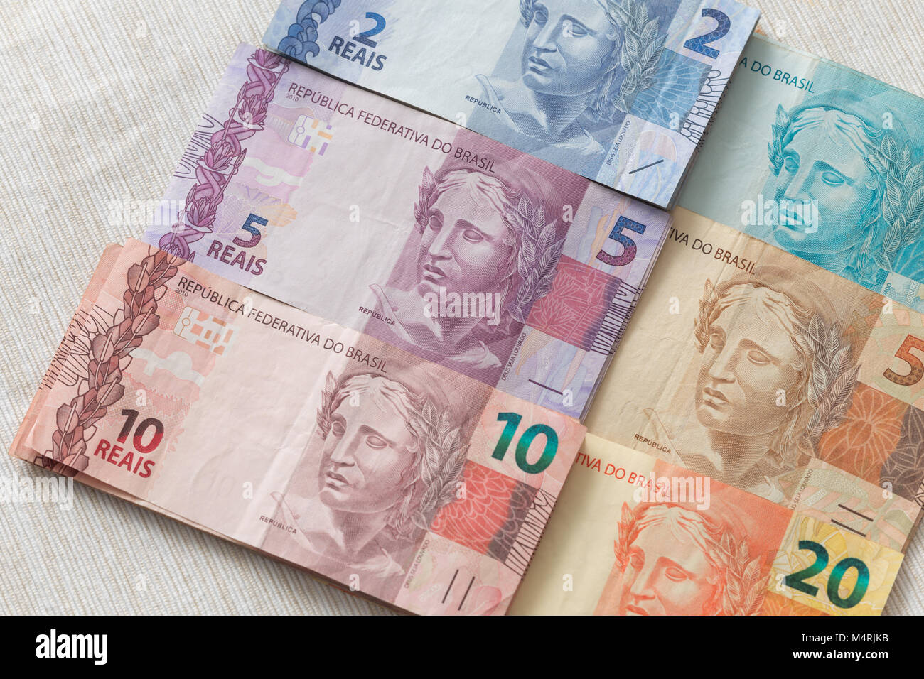 Brazilian money / reais Stock Photo - Alamy