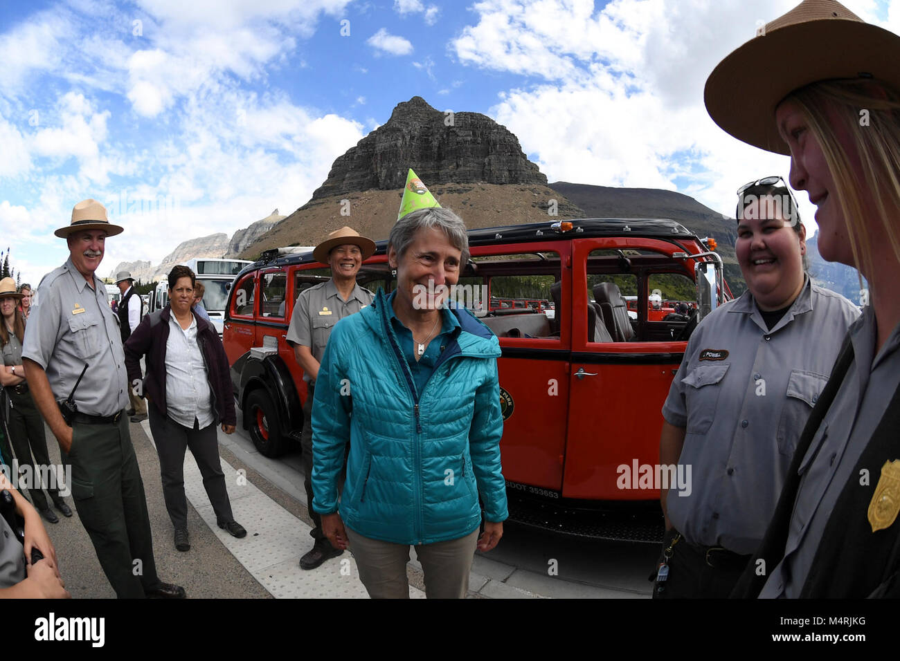 Secretary Jewell visits Glacier National Park. Meets Rangers and gets ...