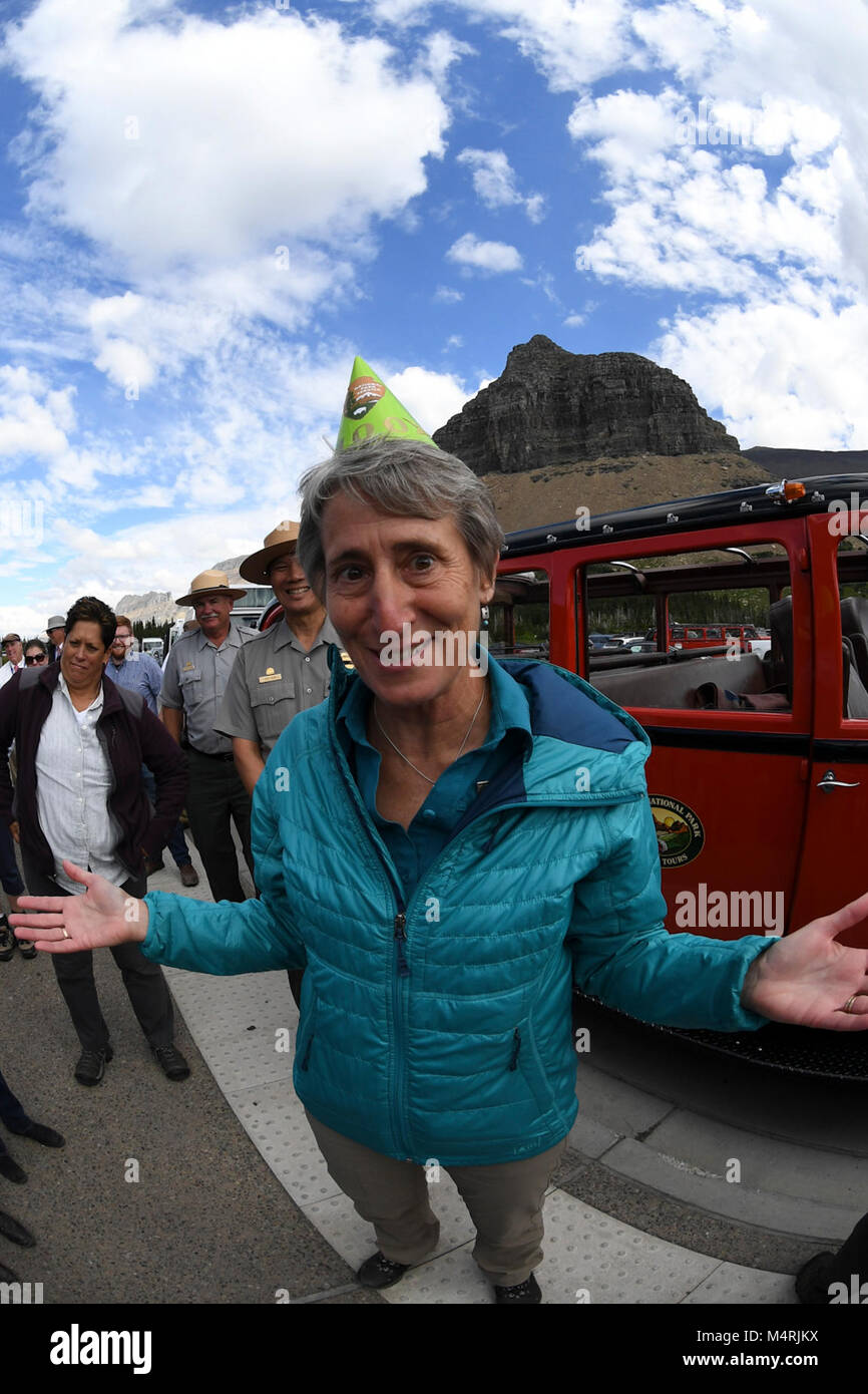 Secretary Jewell visits Glacier National Park. Meets Rangers and gets ...