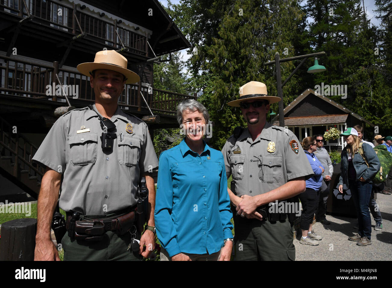 Secretary Jewell visits Glacier National Park. Meets Rangers and gets ...