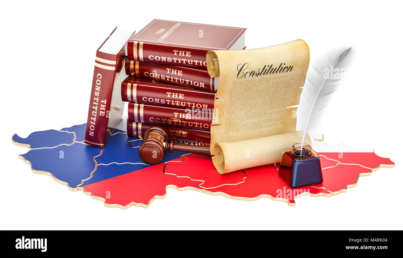 Constitution of Czech Republic concept, 3D rendering Stock Photo - Alamy