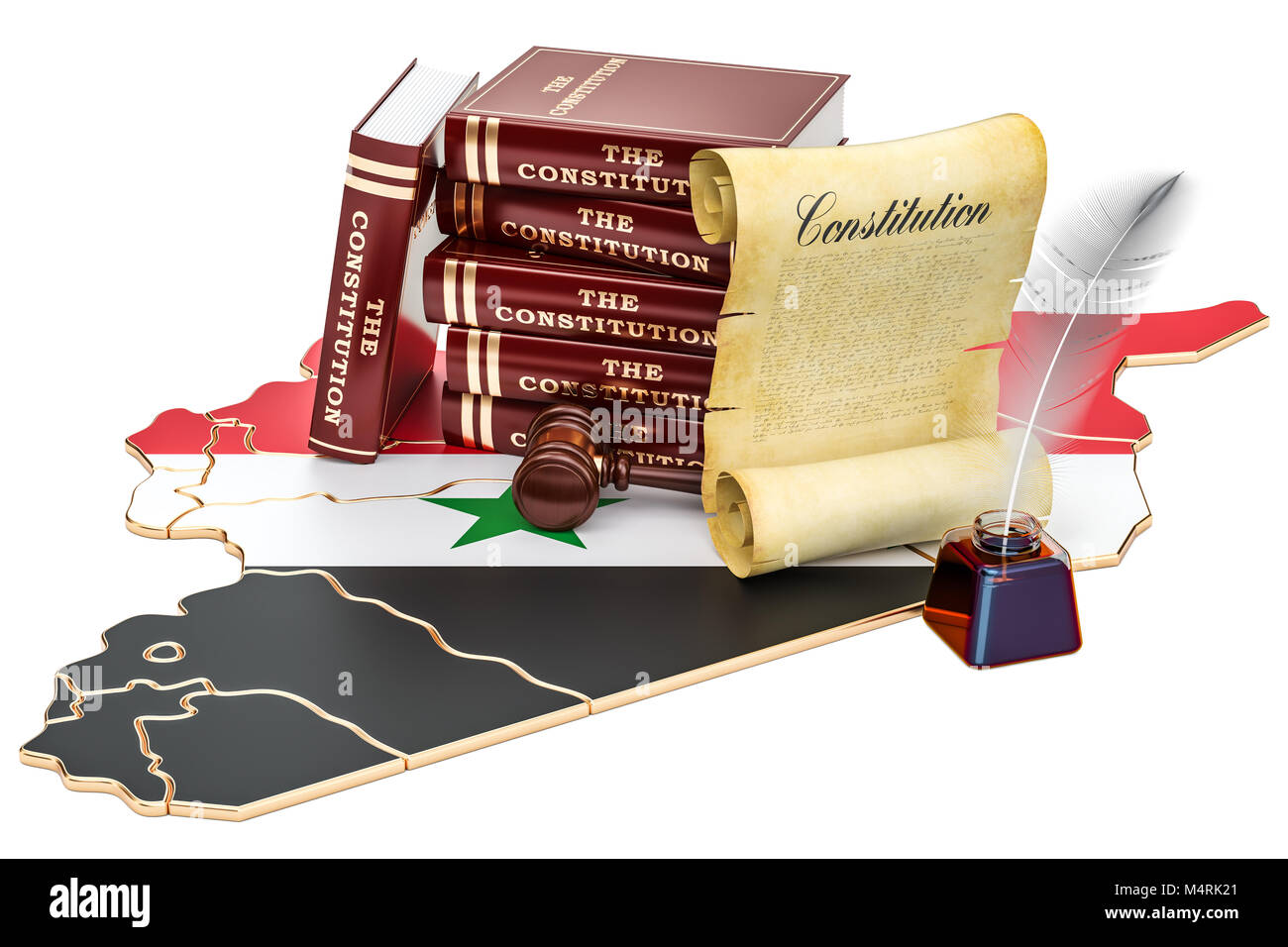 Constitution of Syria concept, 3D rendering Stock Photo - Alamy