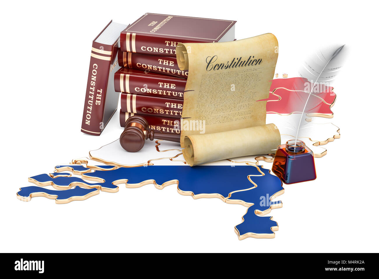 Constitution of the Netherlands concept, 3D rendering Stock Photo - Alamy