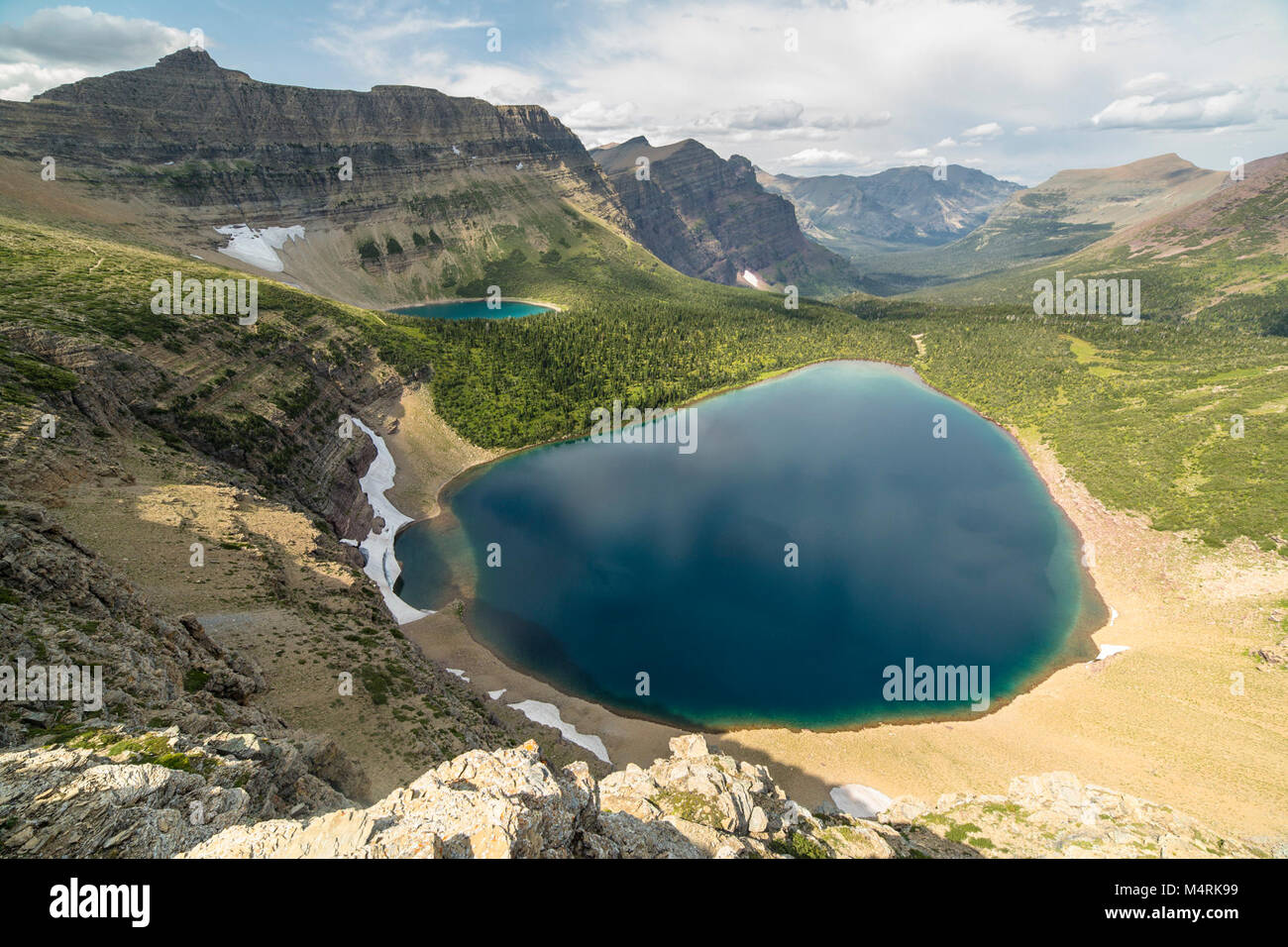 Pitamakan Lake From the Pass Stock Photo - Alamy
