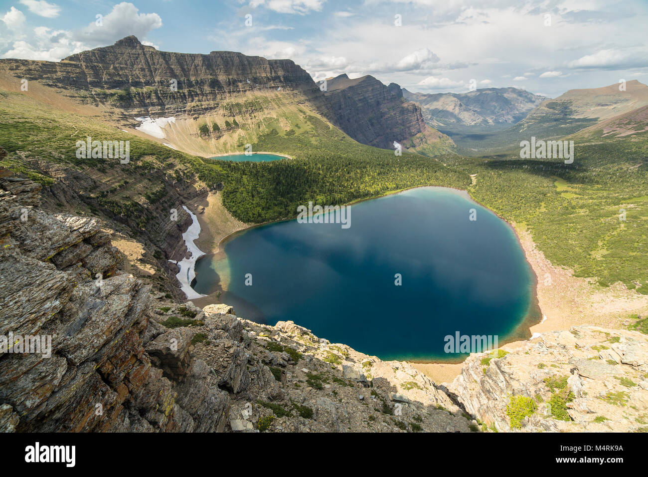 Pitamakan Lake From the Pass Stock Photo - Alamy