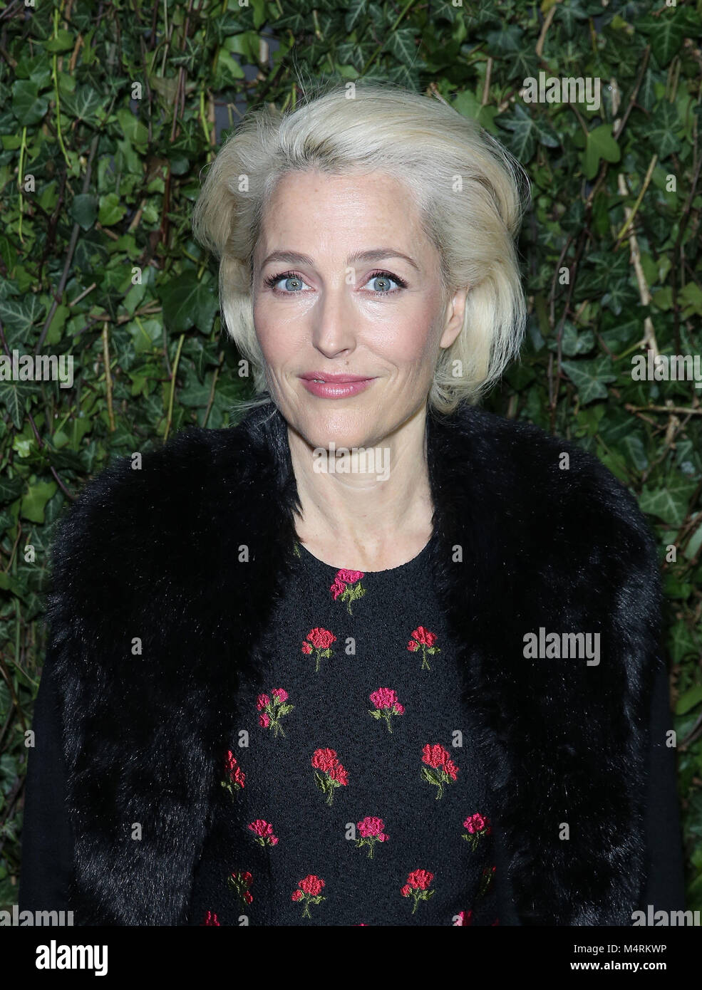 Gillian anderson arriving charles finch hi-res stock photography and ...