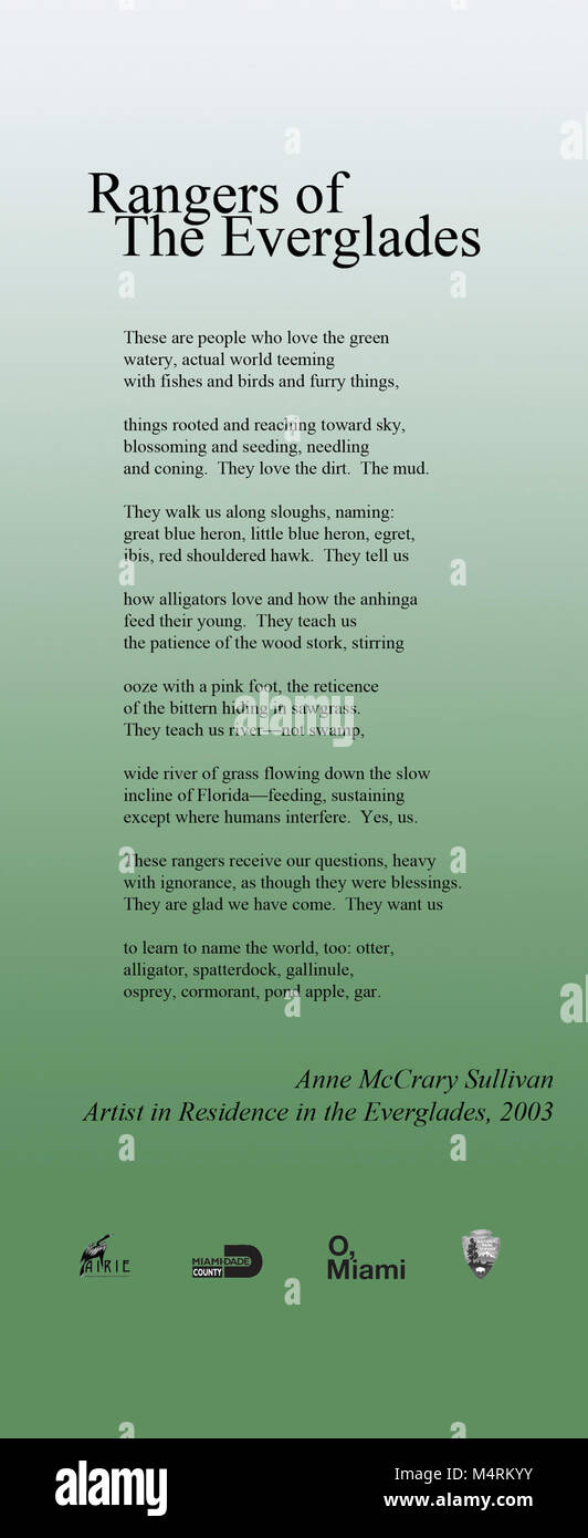 Banners capturing the voices of the Everglades through the words of ...