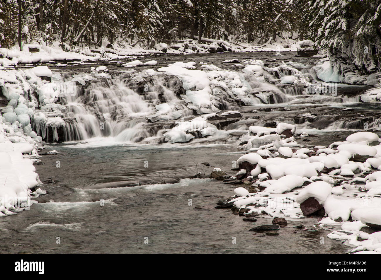 Sacred Dancing Cascades Winter Stock Photo - Alamy