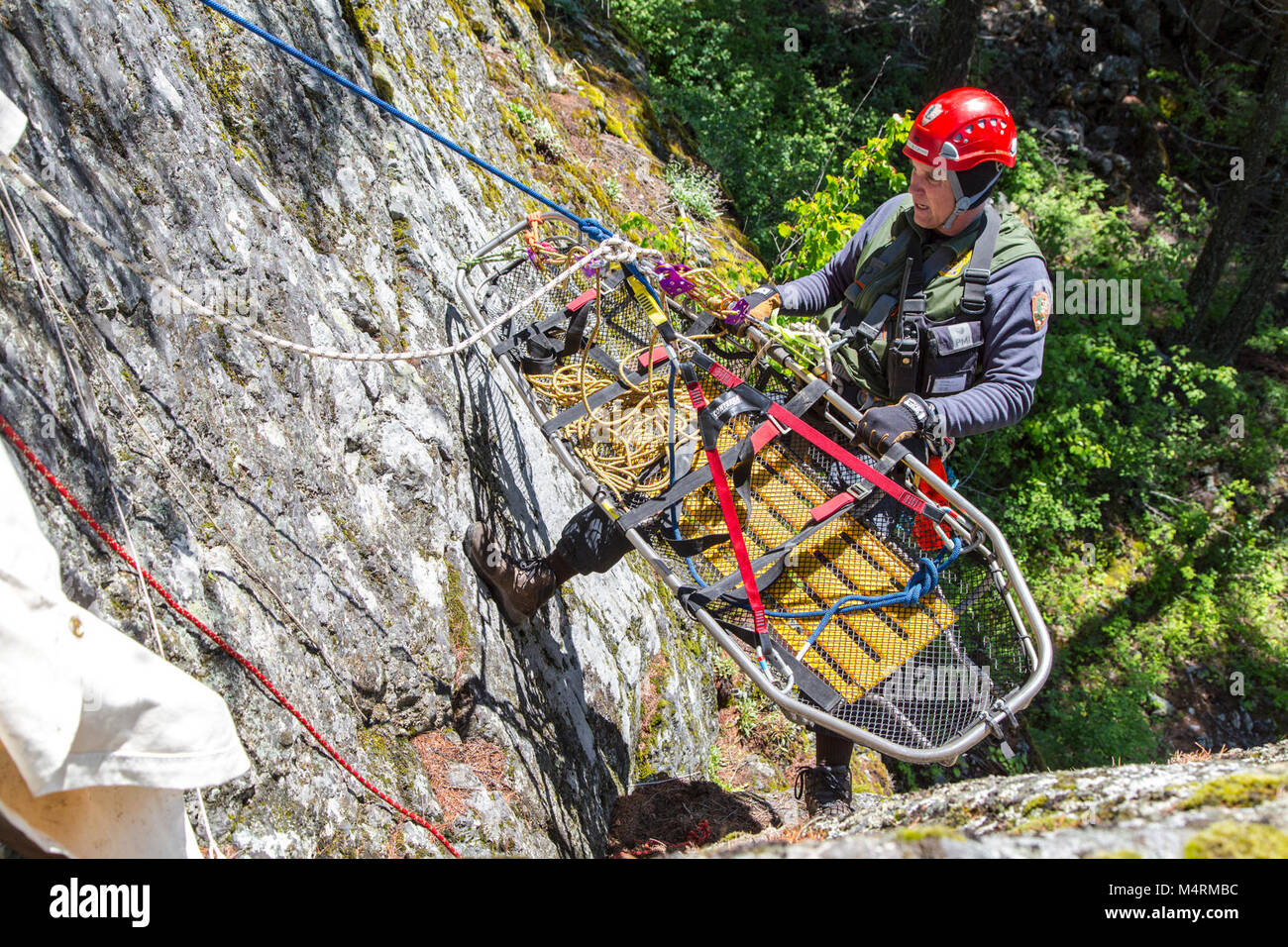 SAR High Angle Rescue Training Stock Photo - Alamy