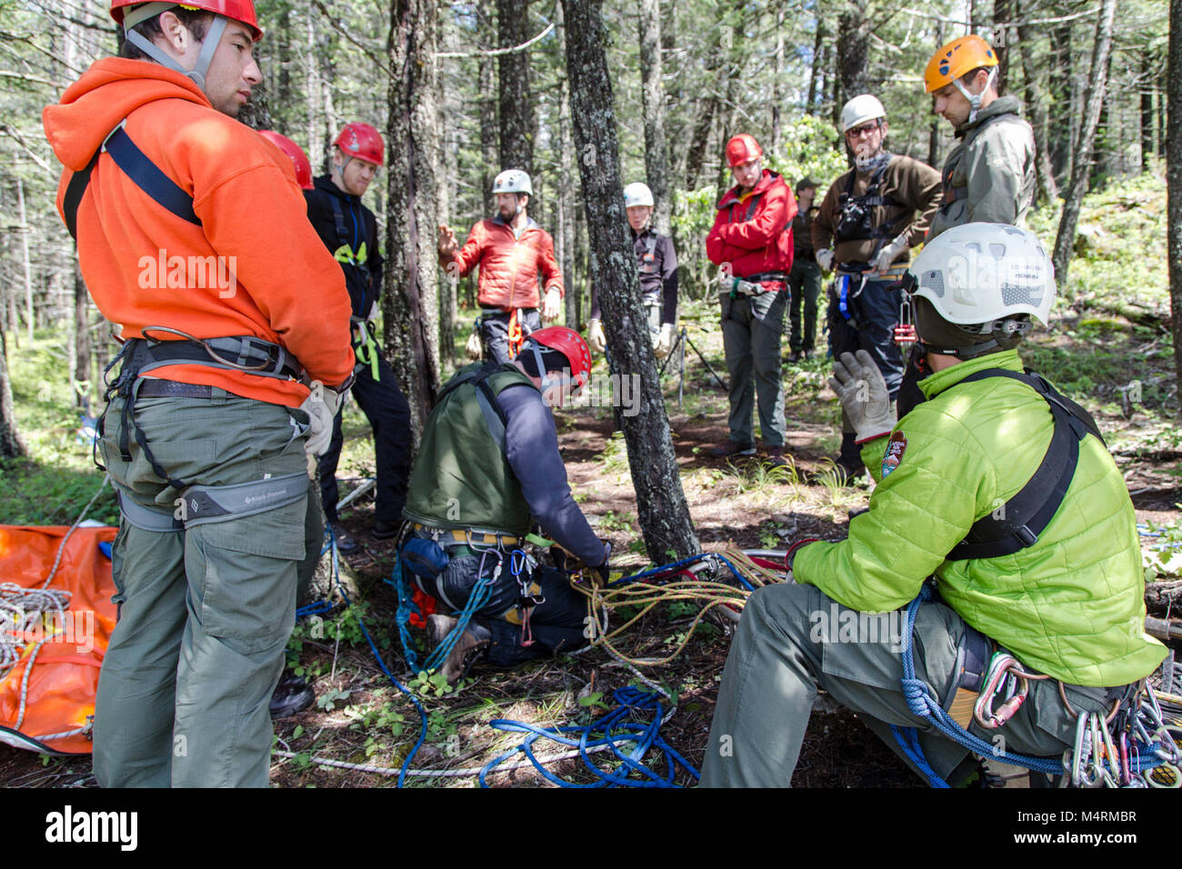 SAR High Angle Rescue Training Stock Photo - Alamy