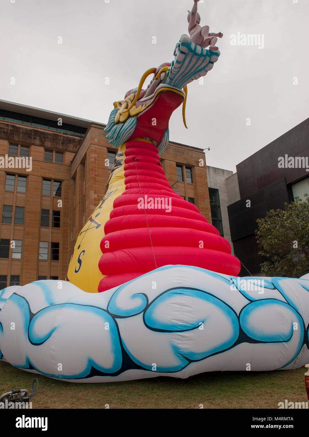 Blown up Dragon on display. Circular Quay. AUSTRALIA Stock Photo - Alamy