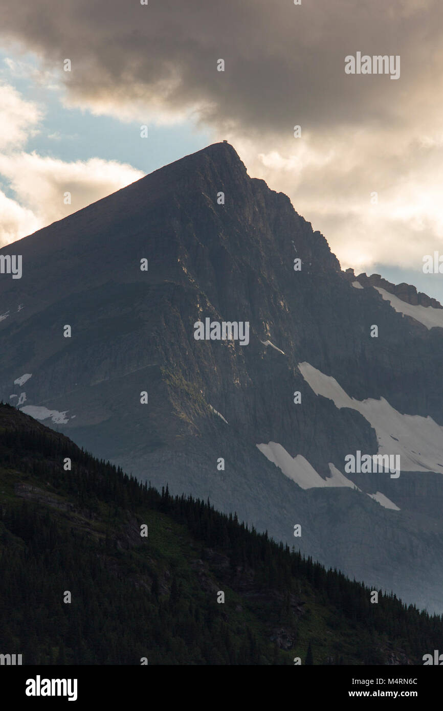 Swiftcurrent Mountain and Lookout Stock Photo - Alamy