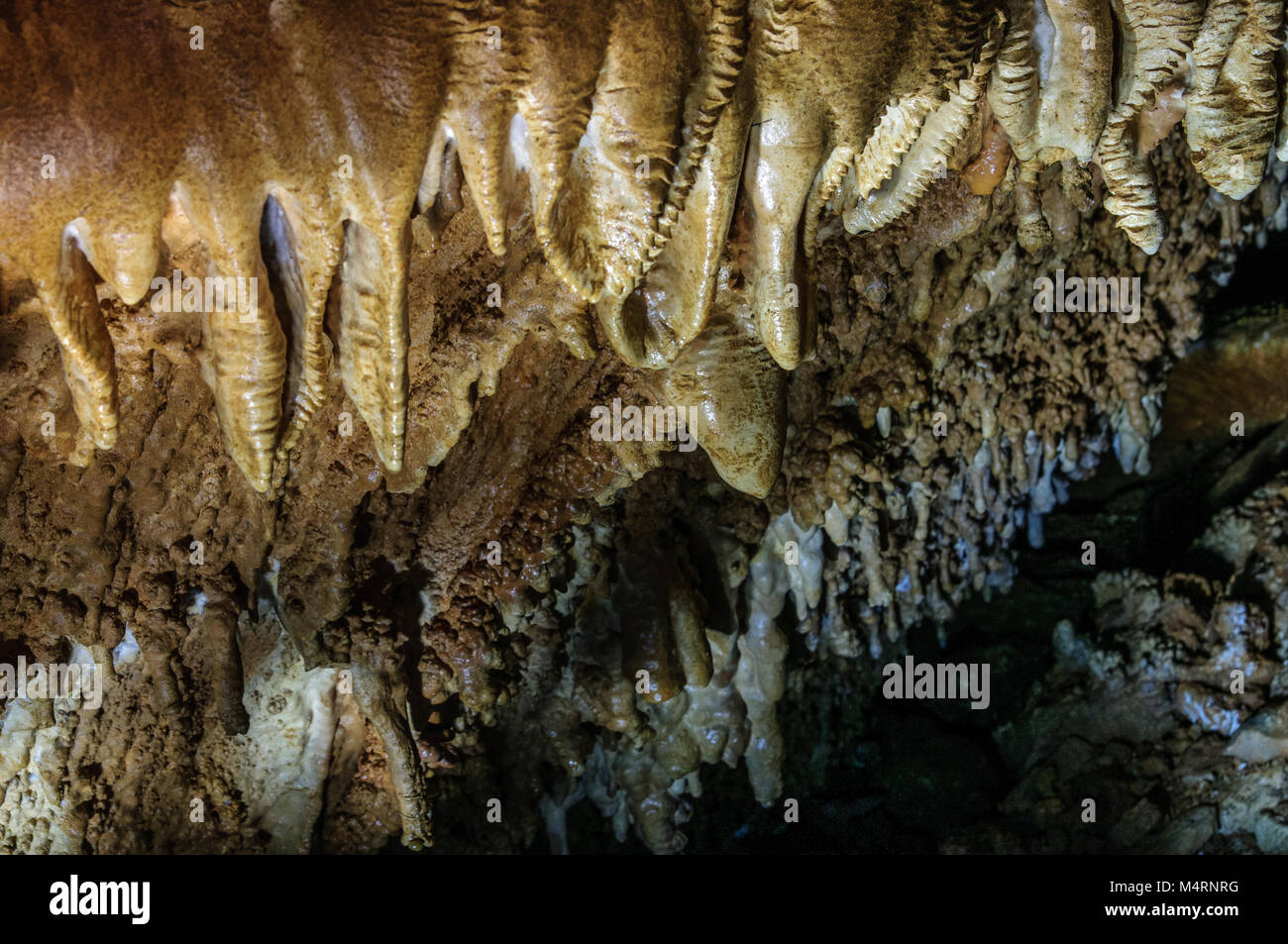 Wonderful stone formations inside a cave underground Stock Photo - Alamy