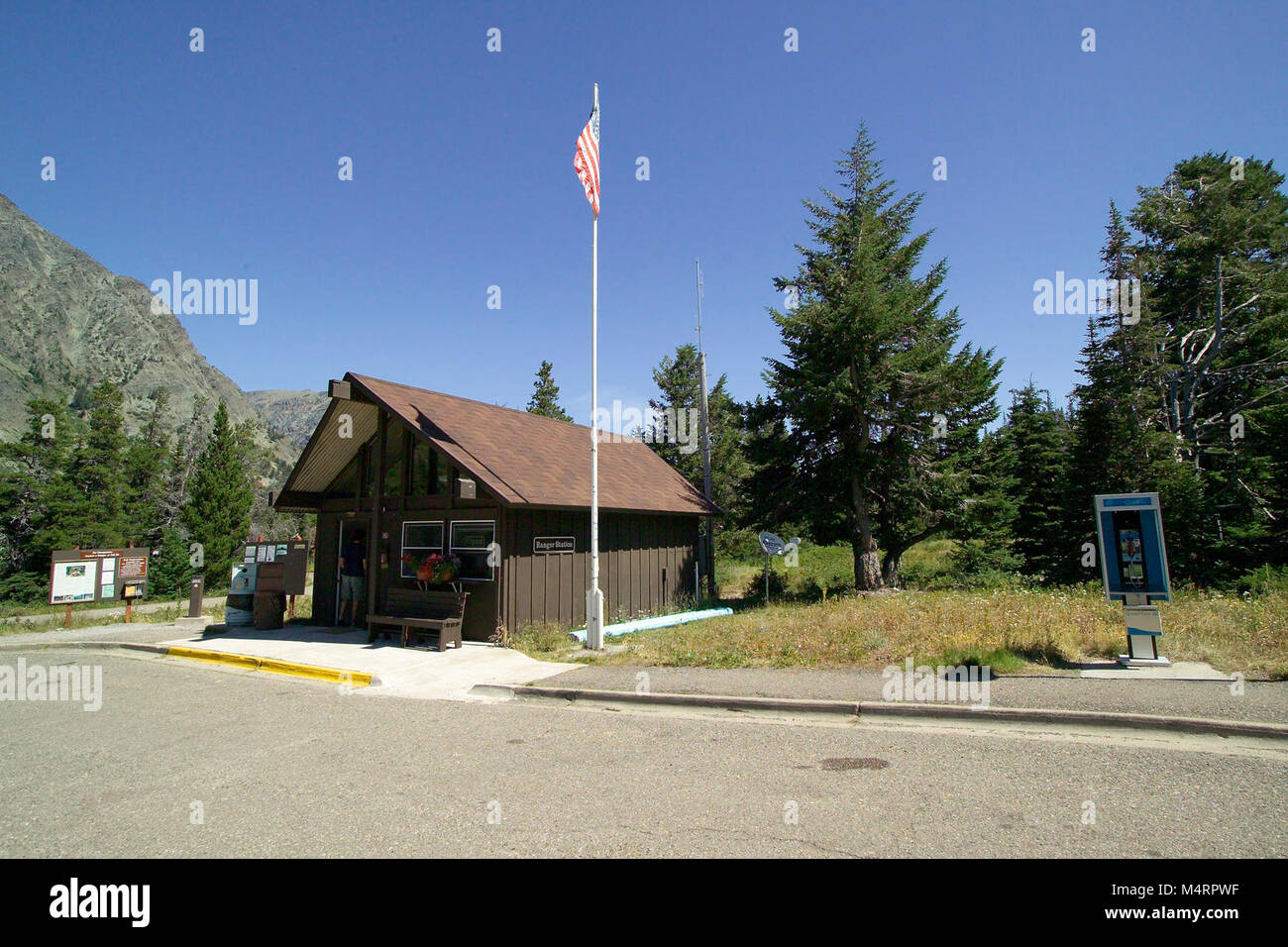 Two Medicine Ranger Station Stock Photo - Alamy