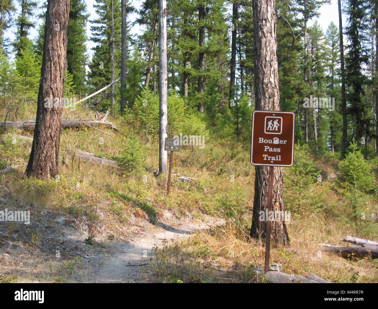 The western terminus of the Boulder Pass trail, which begins near ...